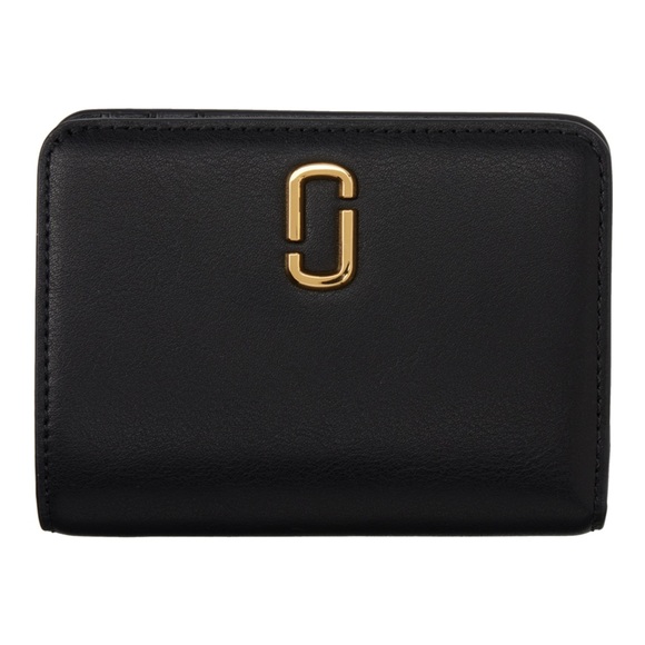 Marc Jacobs | Bags | Marc Jacobs Black The J Marc Mini Compact Wallet ...